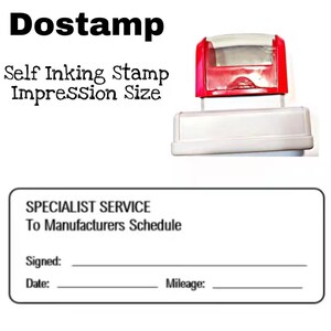 Self Inking Garage Mechanic Home Service Stamp -60x33mm AU Stock Large ...