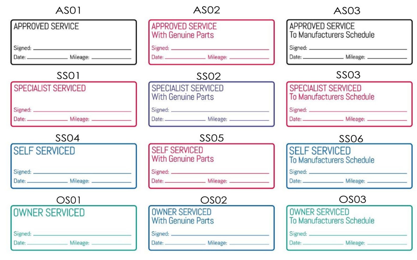 Self Inking Garage Mechanic Home Service Stamp -60x33mm AU Stock Large ...