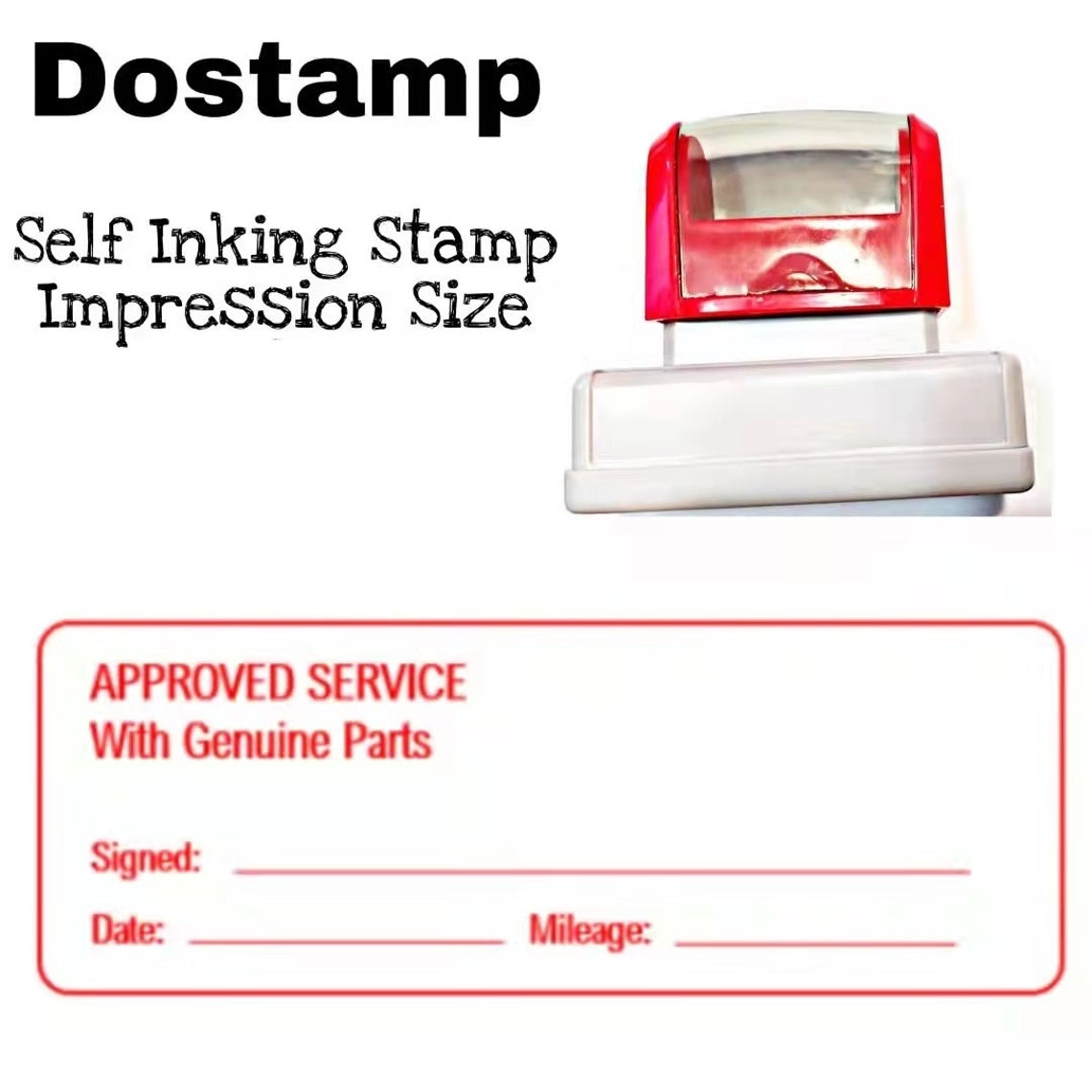 Self Inking Garage Mechanic Home Service Stamp -60x33mm AU Stock Large ...