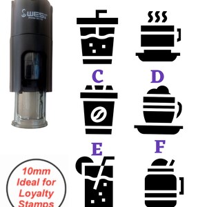 Custom Loyalty Card Logo Stamp, Custom Self-ink Rubber Stamp, Small ...