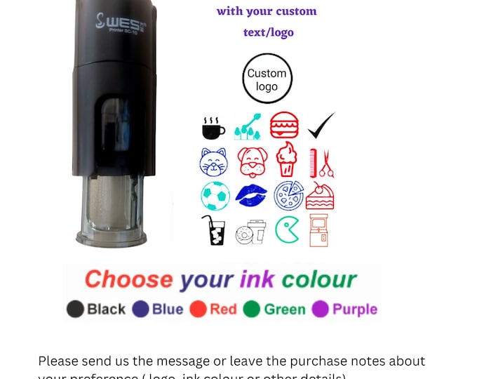 Loyalty Card Stamp - Self Inking Logo Stamp for Punch Loyalty Card - Etsy Canada