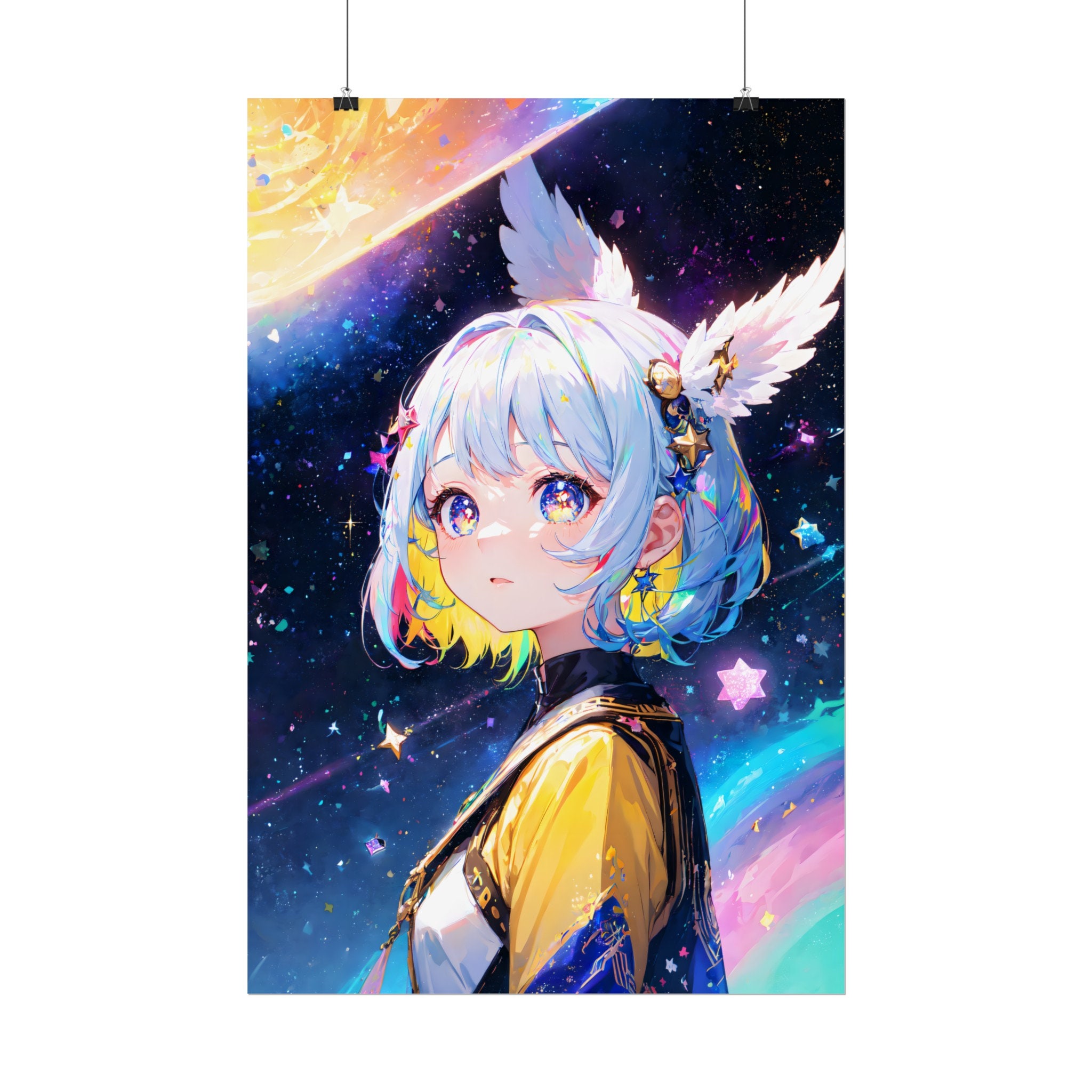 Vertical Poster of an Anime Waifu Amazing Artwork Pastel Style - Etsy