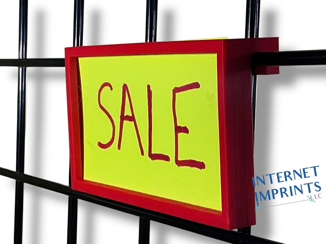 Gridwall Sign Holder: 3x5 Notecard Frame for Market Booths - Etsy