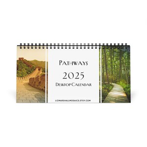 Pathways 2025 Desk Calendar, Inspirational Planner, Colorful Office Art ...