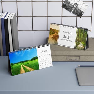 Pathways 2025 Desk Calendar, Inspirational Planner, Colorful Office Art ...