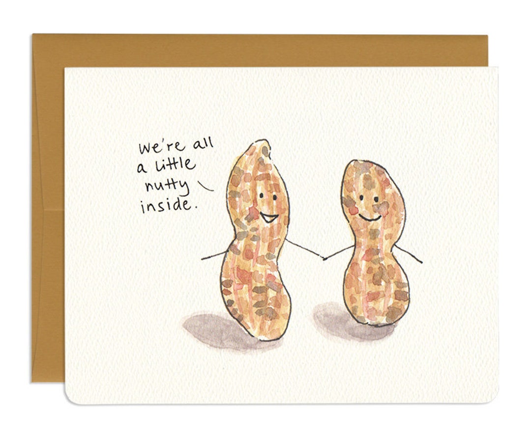 Talking Peanuts Nutty Card - Etsy Canada