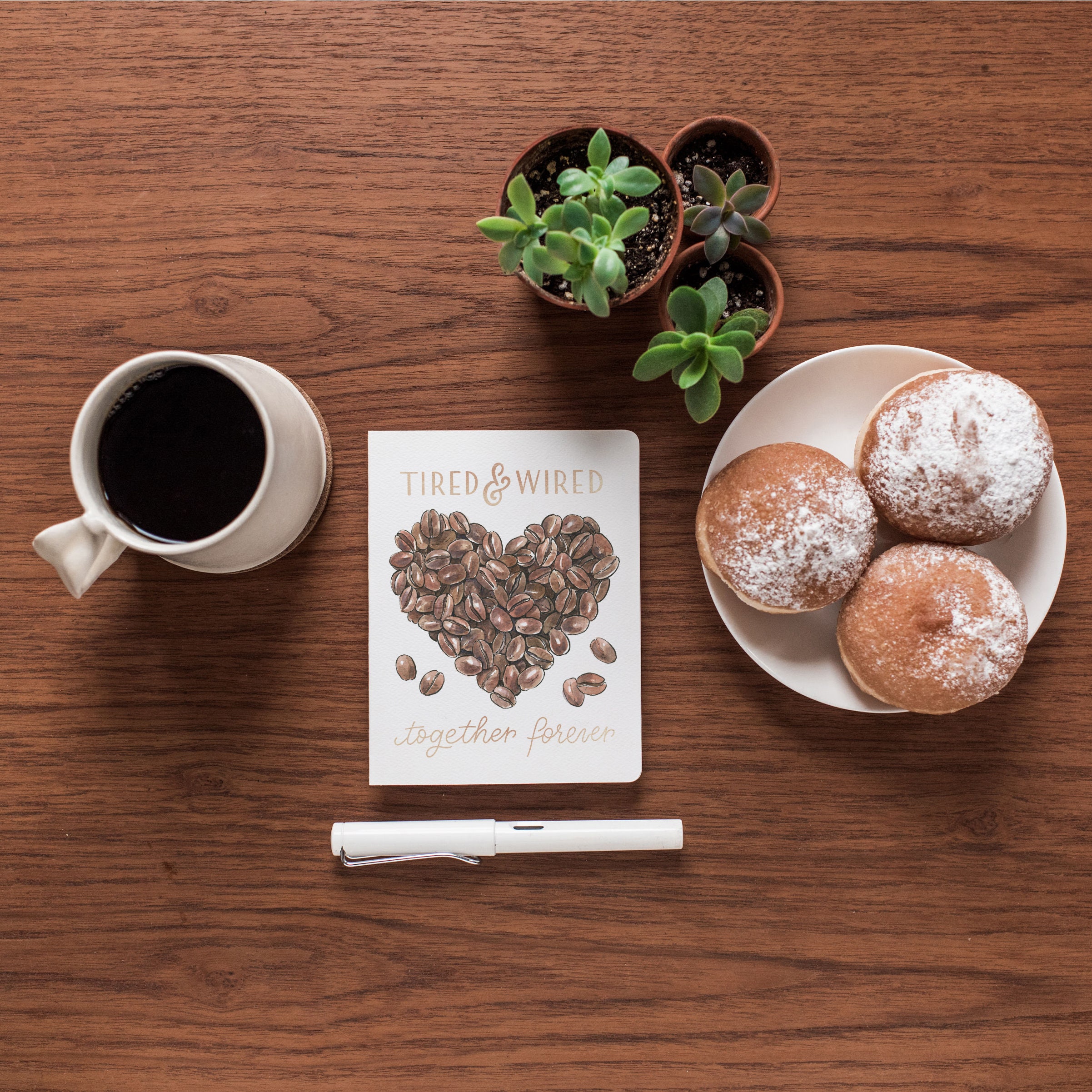 Tired & Wired Card - Etsy