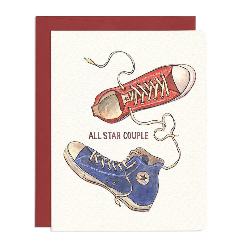 All Star Couple Card - Etsy