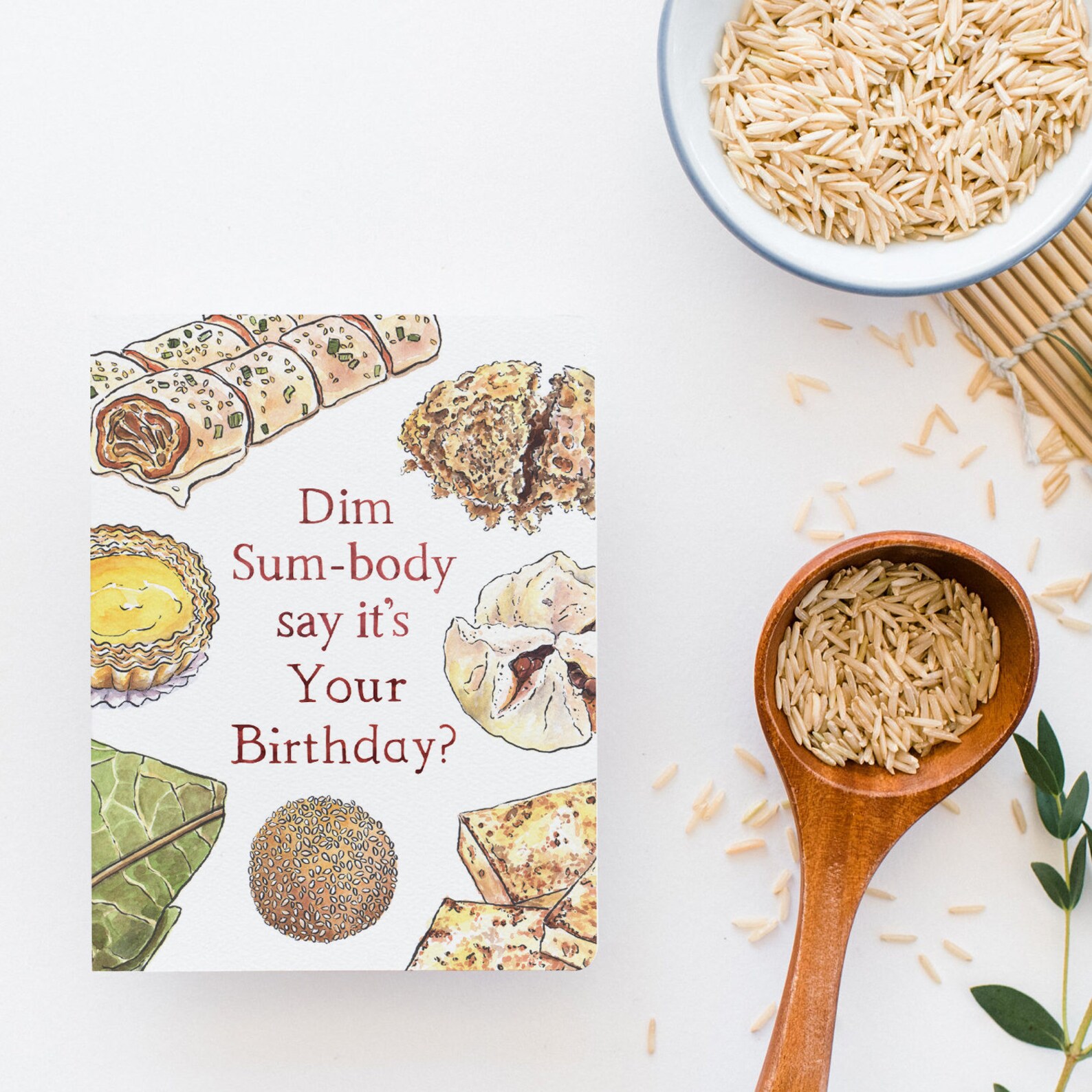 Dim Sum Birthday Card - Etsy