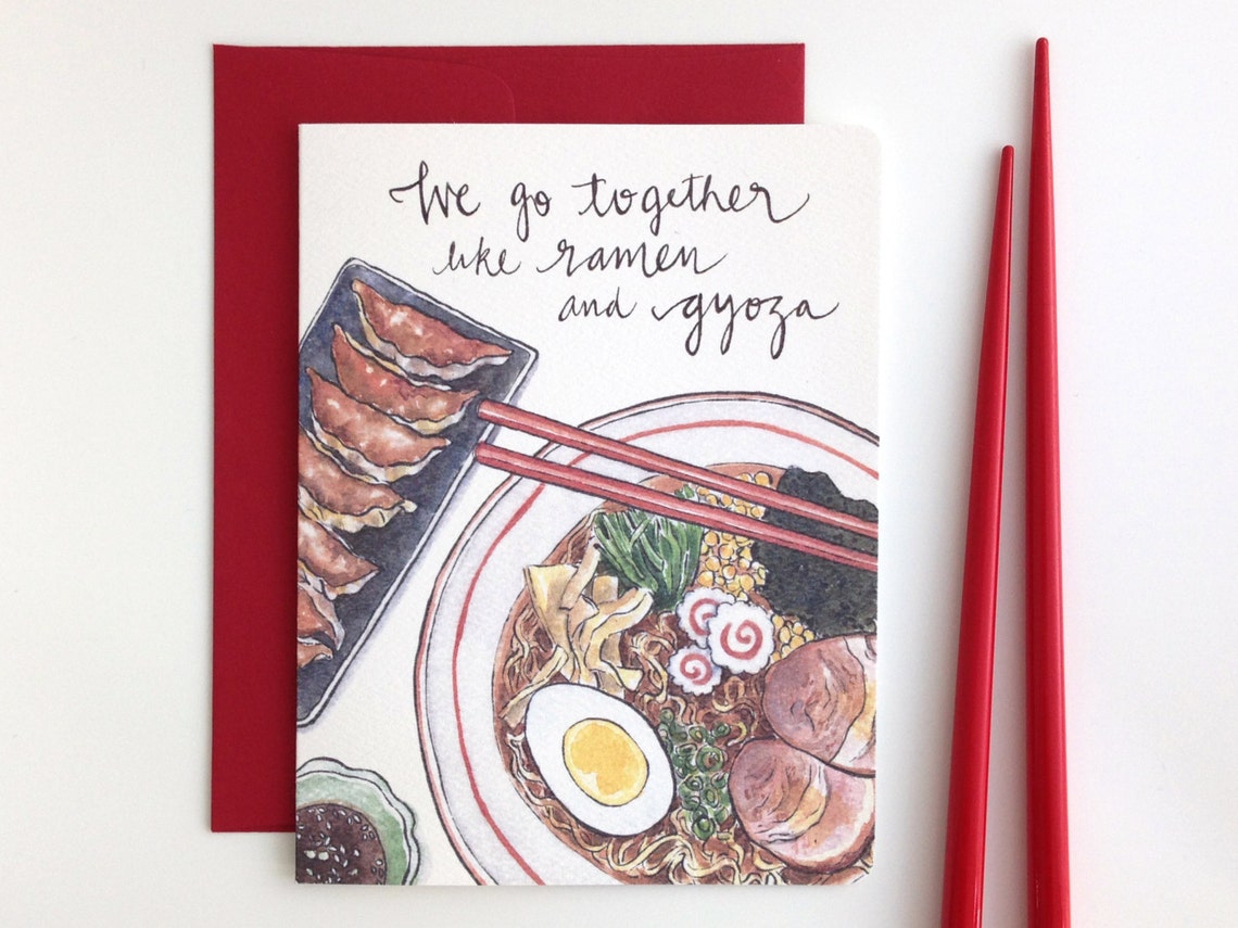 Ramen & Gyoza Card | Etsy Canada