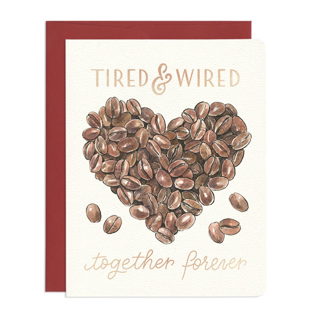 Tired & Wired Card - Etsy
