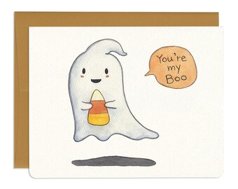 You're My Boo Halloween Card - Etsy