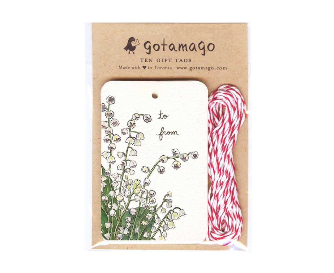 Lily Gift Tags, Set of 10 - Etsy