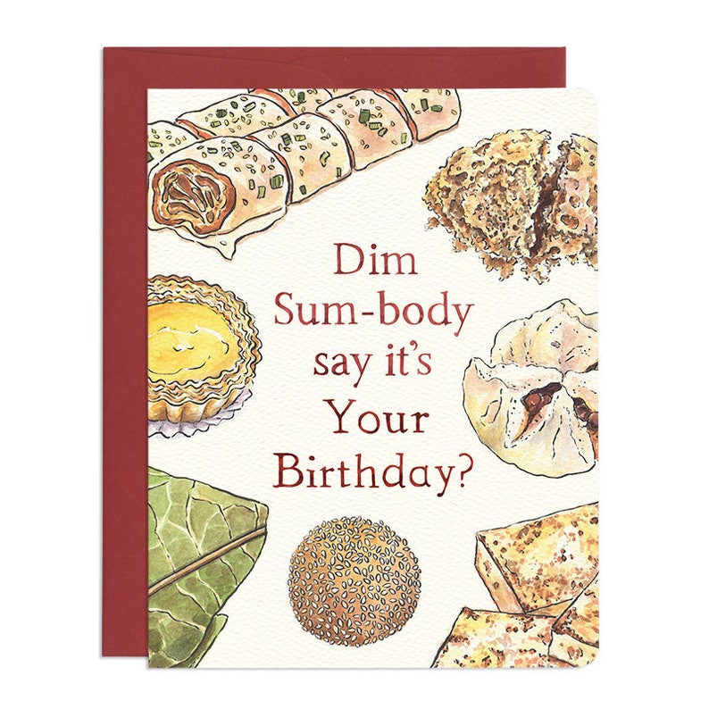 Dim Sum Birthday Card - Etsy Canada