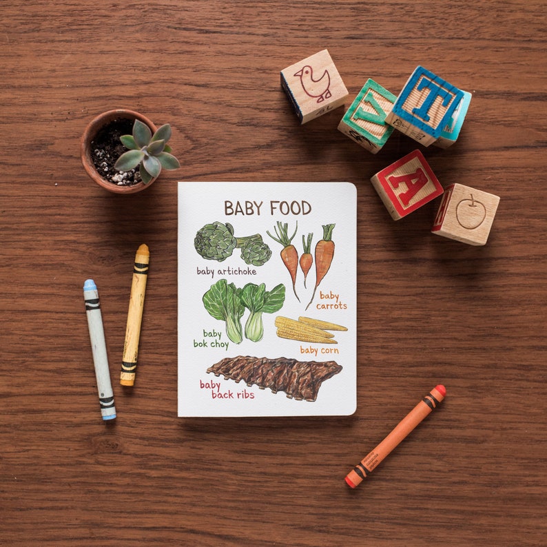 Baby Food Card - Etsy