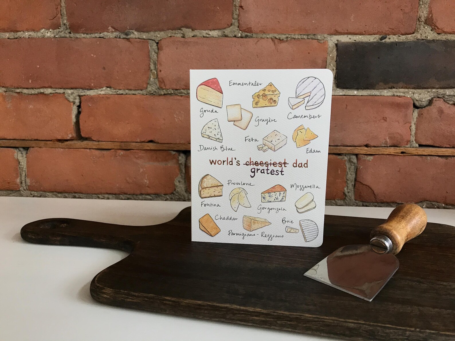 Cheesy Dad Card - Etsy