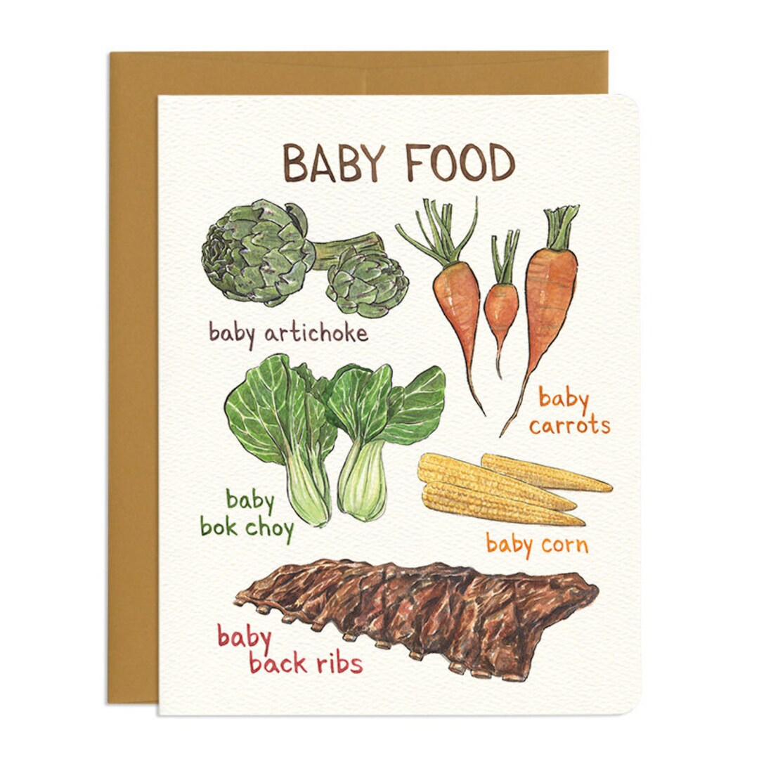 Baby Food Card - Etsy