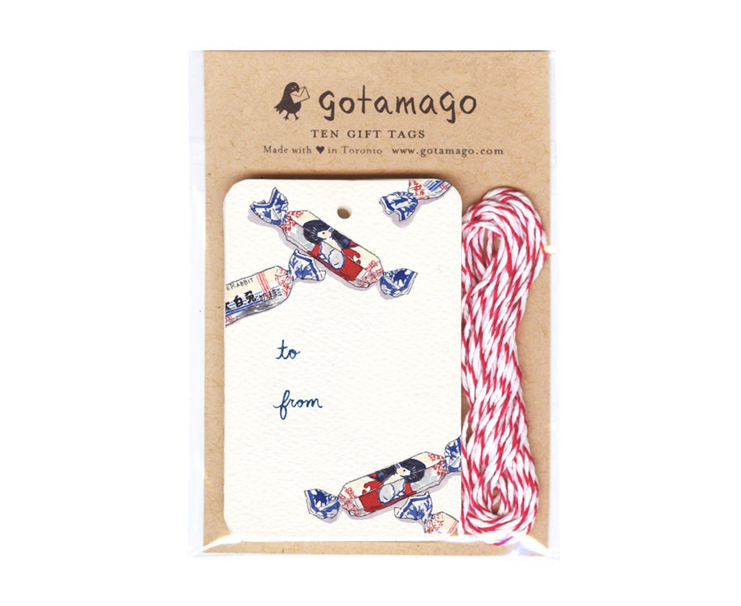 White Rabbit Gift Tags, Set of 10 - Etsy