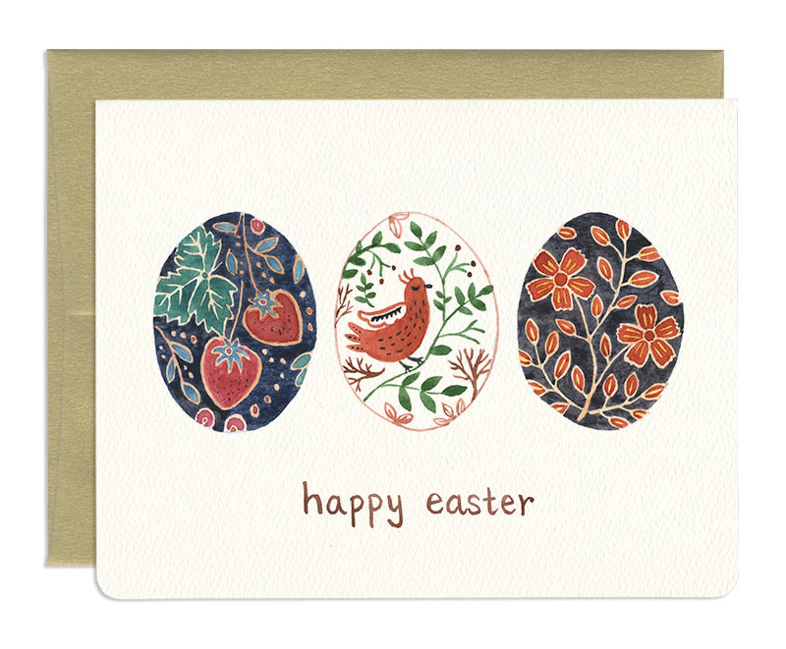 Easter Eggs Card - Etsy