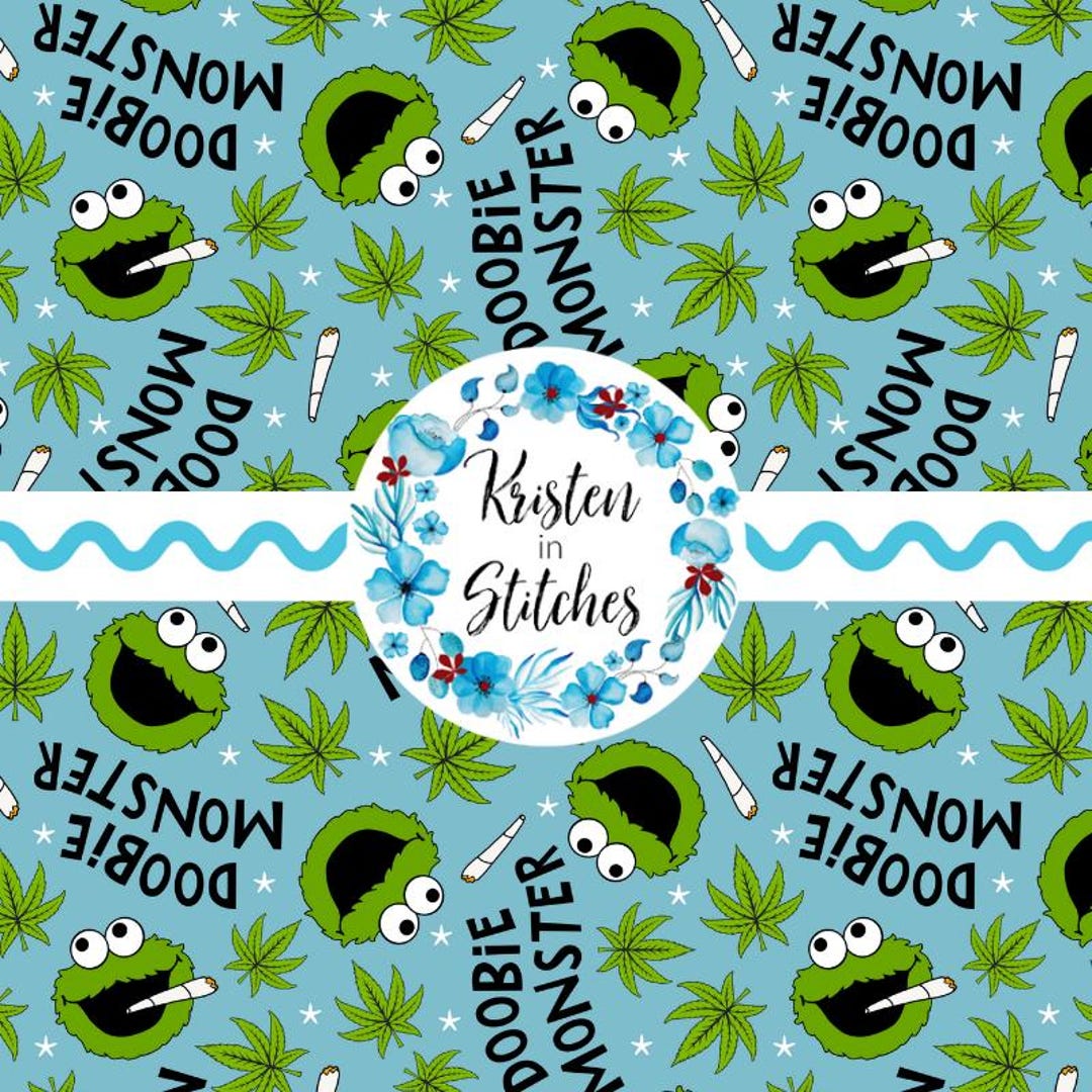 Doobie Monster Seamless Pattern, PNG Digital File, DIY Printable Paper ...