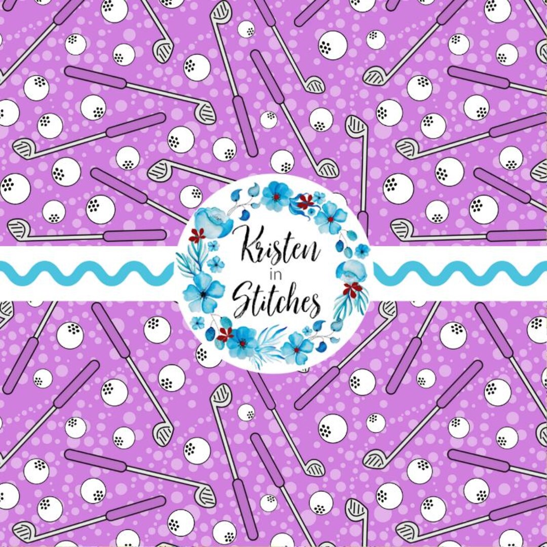 Golf Clubs and Balls Seamless Pattern, PNG Digital File, Instant ...
