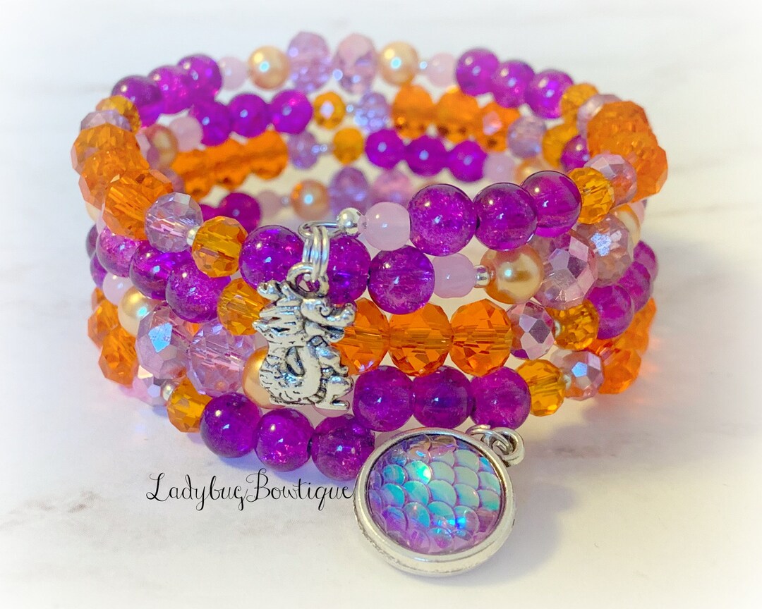 Disney Figment Wrap Bracelet Epcot Journey Into Imagination Purple ...