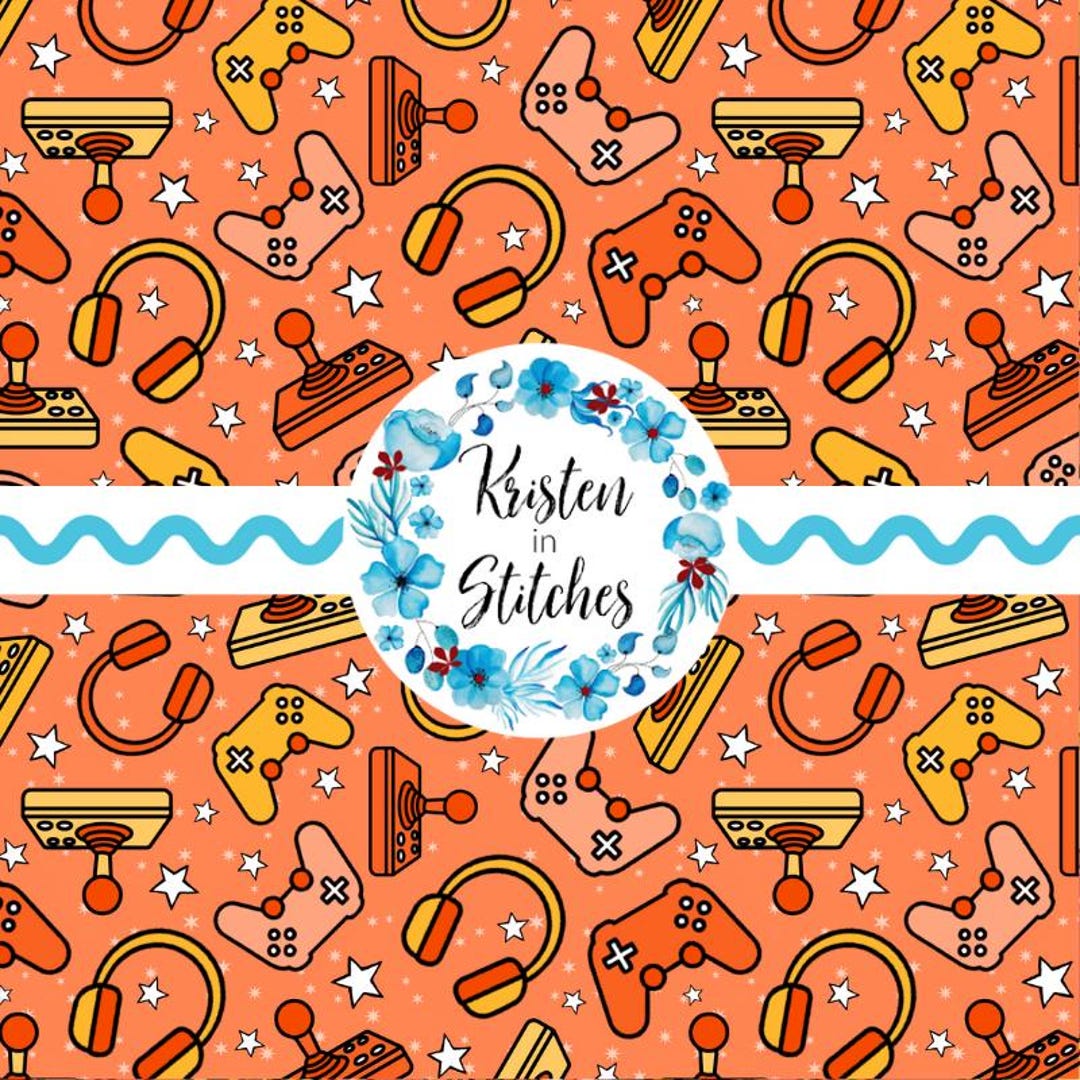 Game Controls Seamless Pattern, PNG Digital File, DIY Printable Paper ...