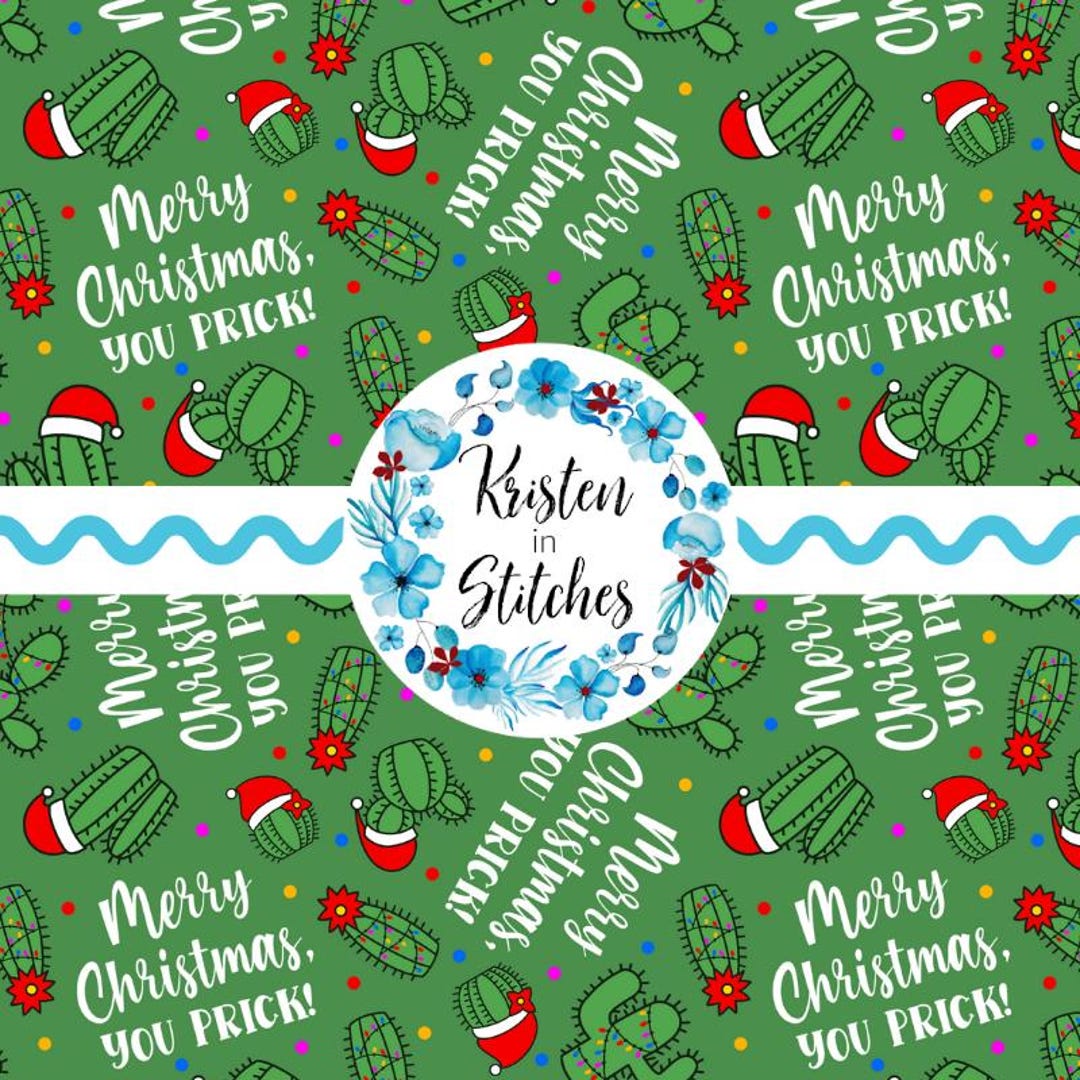 Merry Christmas You Prick Seamless Pattern, Digital File, Instant ...