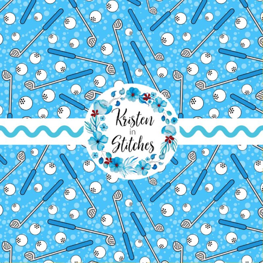 Golf Clubs and Balls Seamless Pattern, PNG Digital File, Instant ...