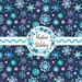 Pretty Winter Snowflakes Seamless Pattern, PNG Digital File, Instant ...