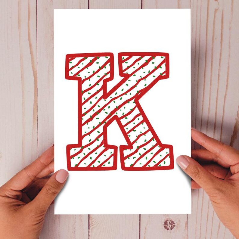 Christmas Tree Snack Cakes Alphabet Letters A-Z Numbers 0-9 Symbols ...