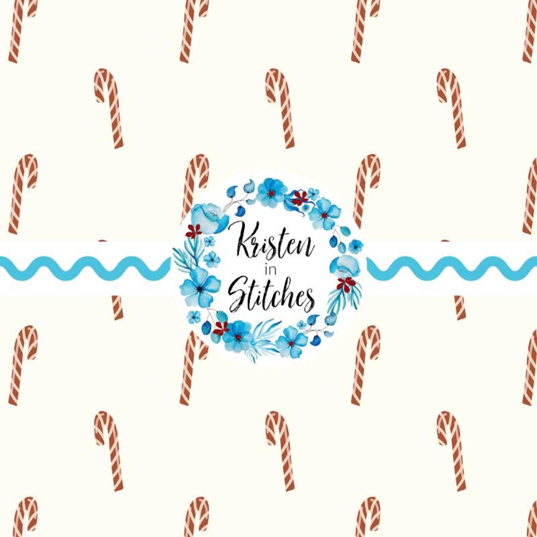 Simple Candy Canes Seamless Pattern, Digital File, Instant Download ...