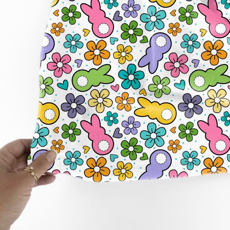 Spring Bunny Butts Seamless Pattern, PNG Digital File, DIY Printable ...