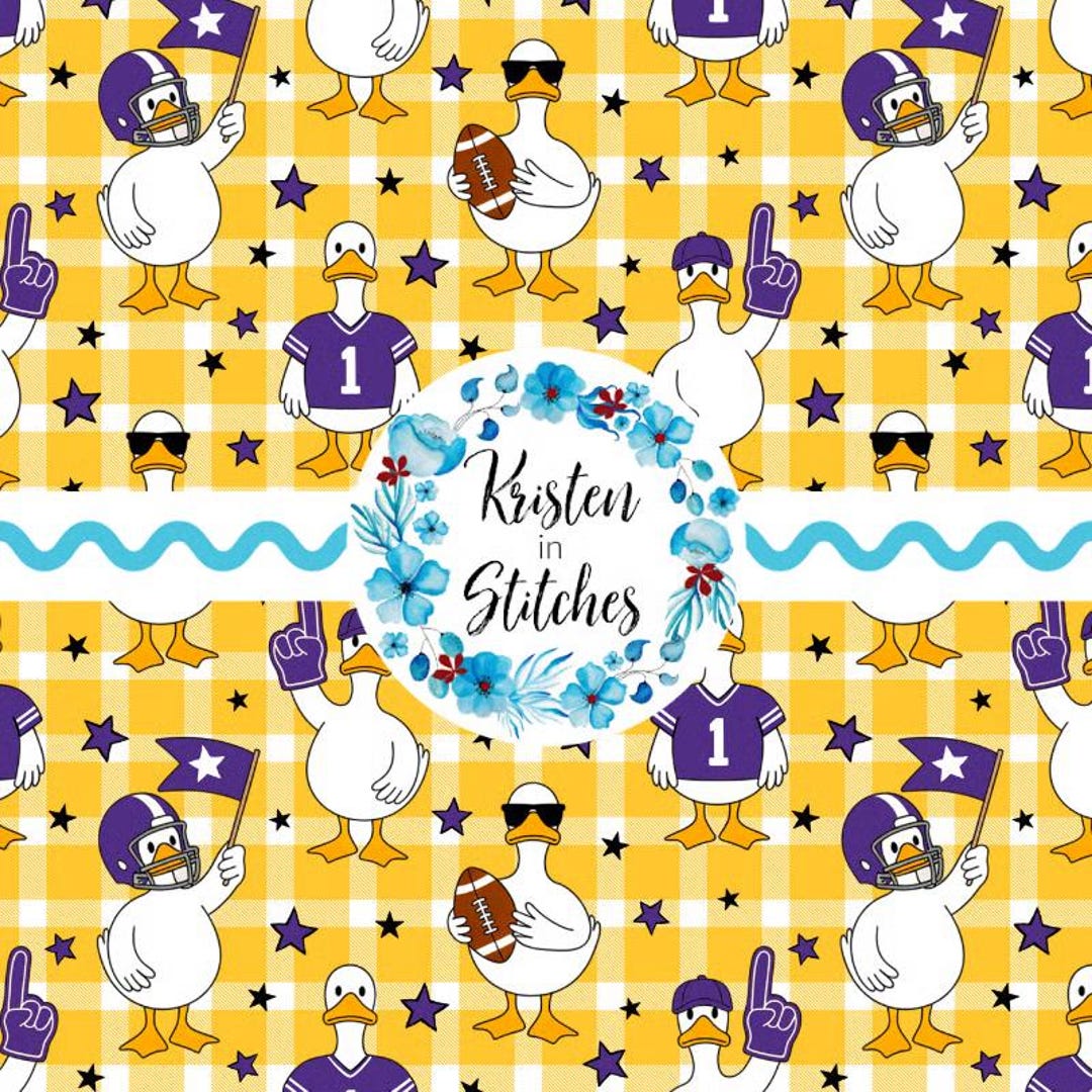 Silly Goose Football Seamless Pattern, Digital File, Instant Download ...