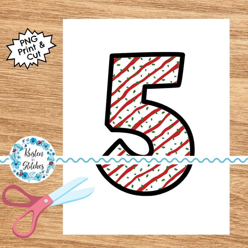 Christmas Tree Snack Cakes Alphabet Letters A-Z Numbers 0-9 Symbols ...