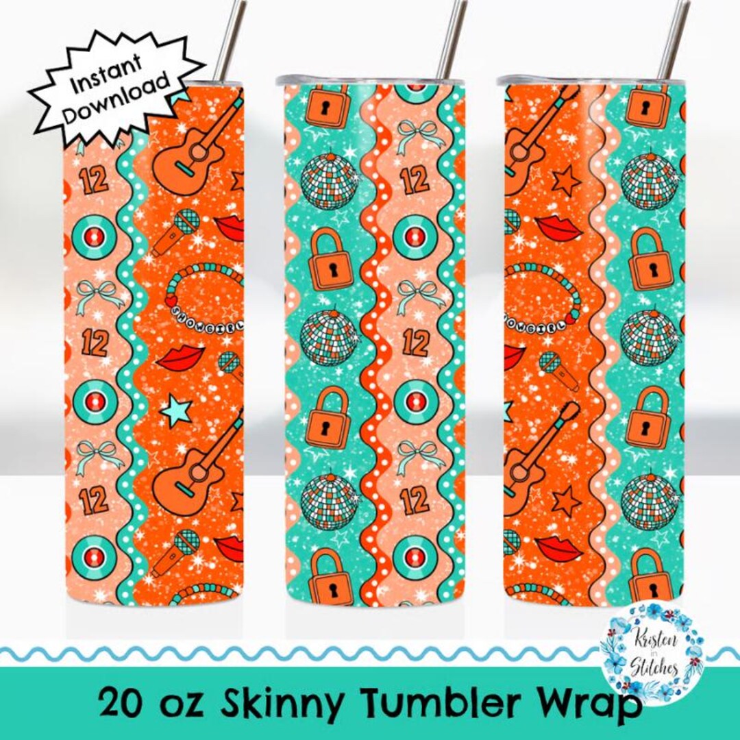 Showgirl Skinny Tumbler Wrap, 20 Oz Size, Printable Sublimation PNG ...