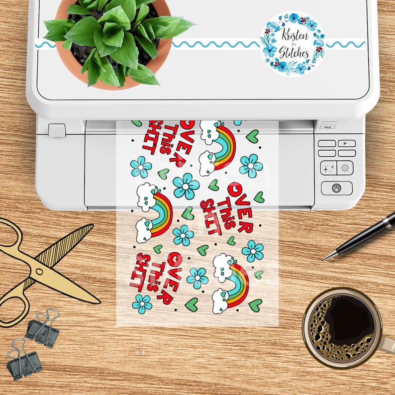 Over This Shit 16 Oz Glass Can Wrap, Transparent Printable PNG, Libbey ...