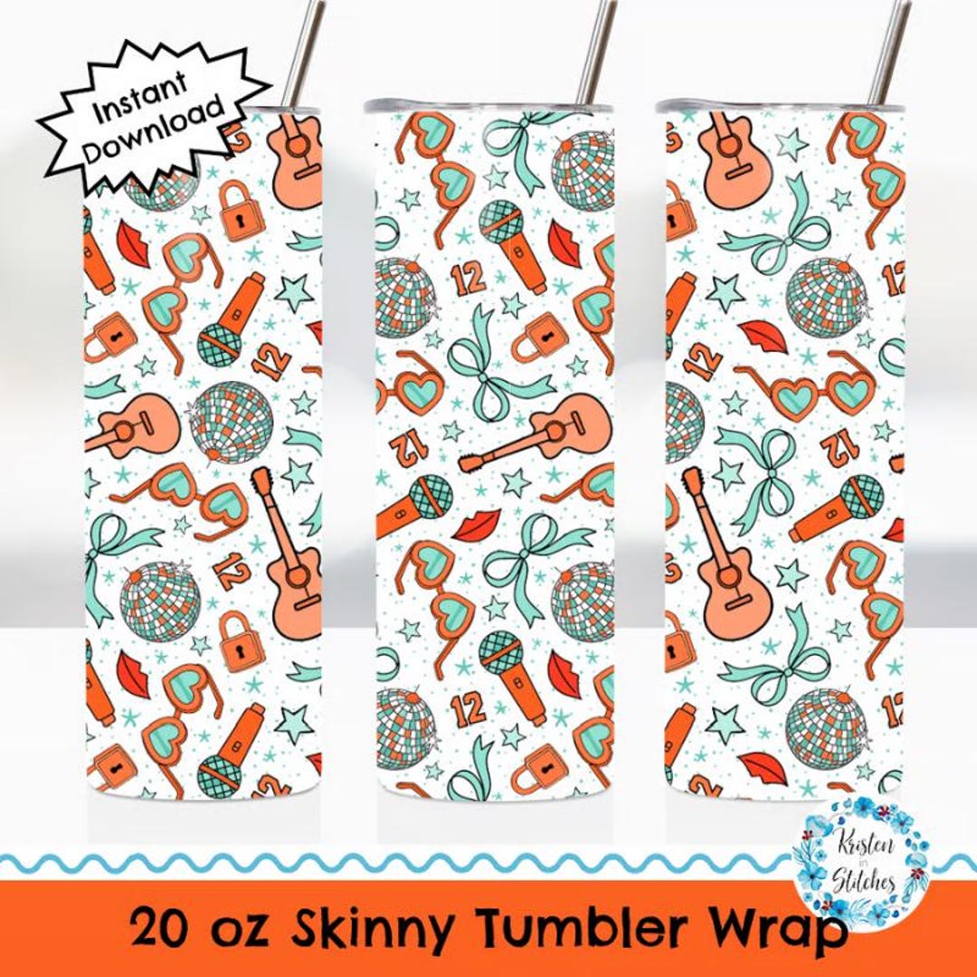 Showgirl Skinny Tumbler Wrap, 20 Oz Size, Printable Sublimation PNG ...