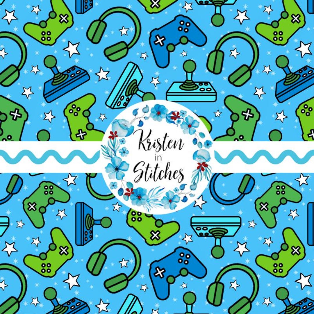 Game Controls Seamless Pattern, PNG Digital File, DIY Printable Paper ...