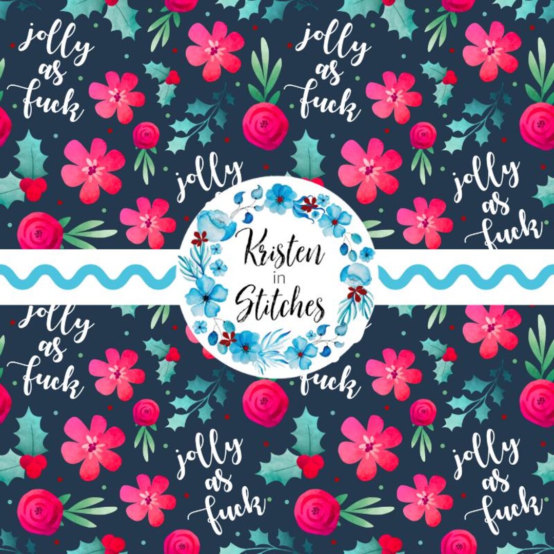 Jolly as Fuck Seamless Pattern, Digital File, Instant Download ...