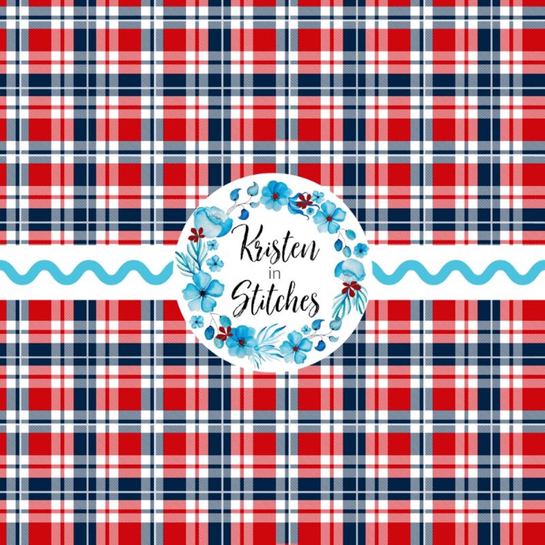 Team Spirit Sporty Plaid Seamless Pattern, Digital File, Instant ...