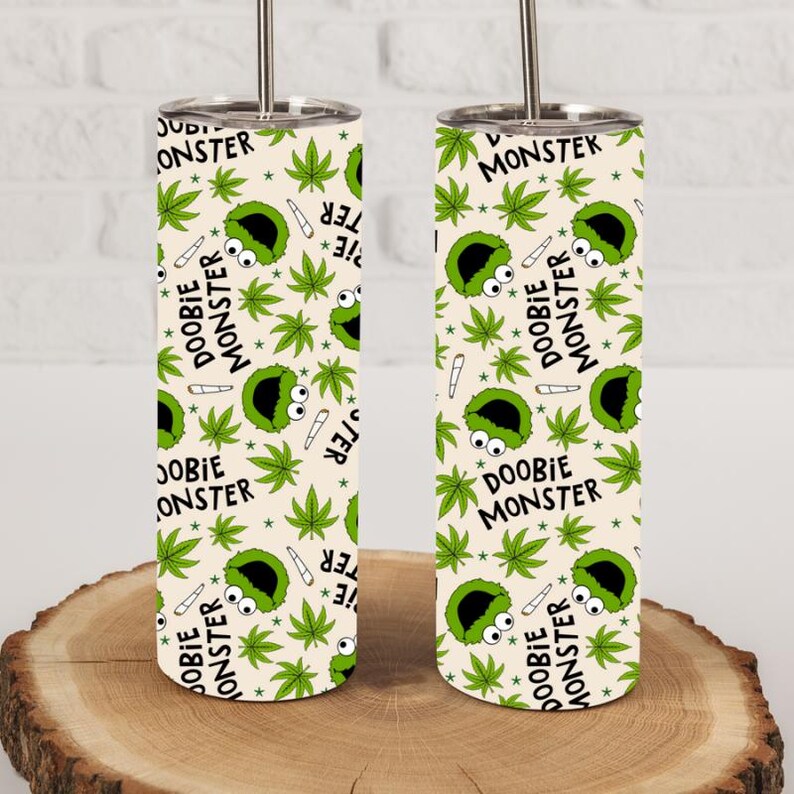 Doobie Monster Skinny Tumbler Wrap, 20 Oz Size, Printable Sublimation ...
