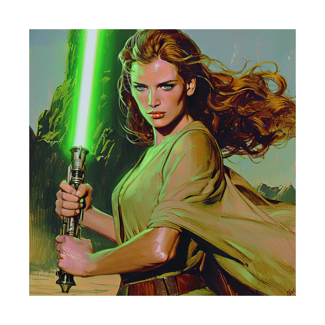 Nomi Sunrider, Star Wars, Poster, Sci Fi, Jedi, Lightsaber, Beauty - Etsy