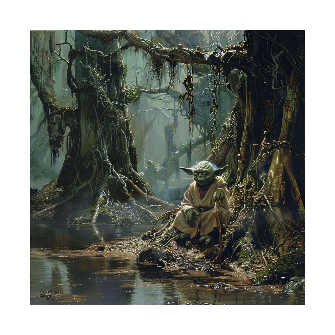 Yoda on Dagobah, Swamp, Jedi, Star Wars, Poster, Sci Fi, Master, Alien ...