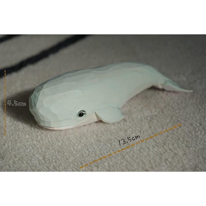 Whale Done！hand-carved Wooden Whale Sculpture - Shelf Decor & Ocean ...