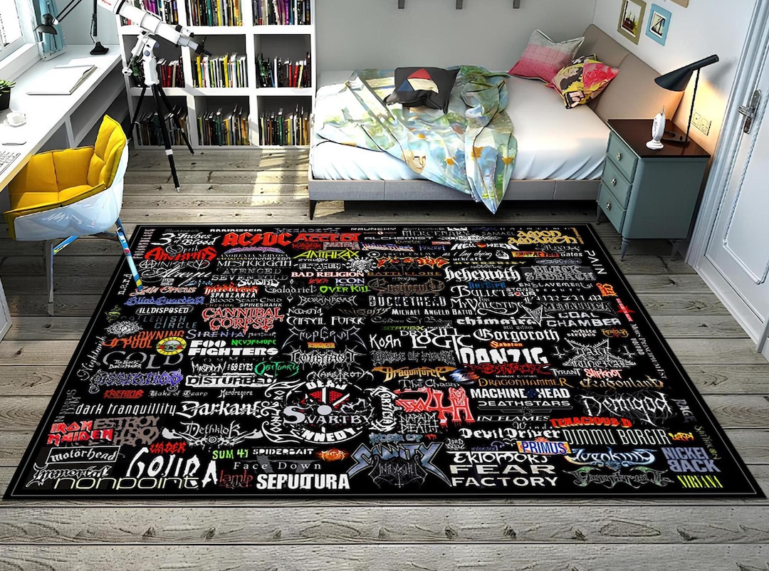 Metal Rug,rock Rug,music Rug,legend Rug,black Rug,popular Rug,music ...