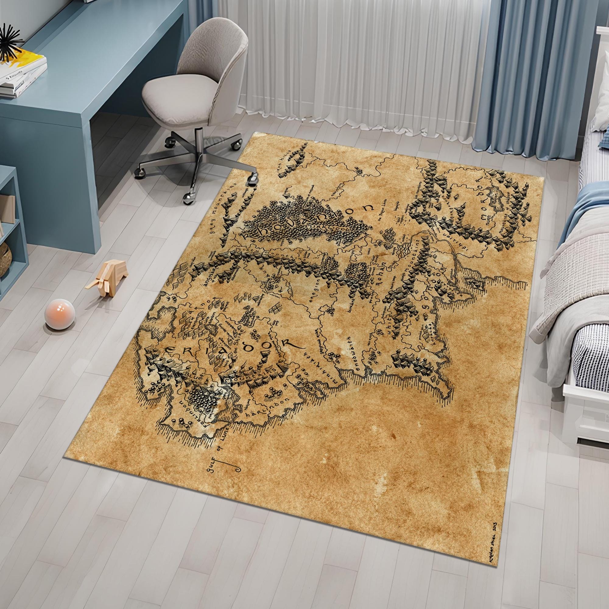 LOTR Rug,middle Earth Map Rug,lotr Map Rug,map Rug,cool Rugs,popular ...