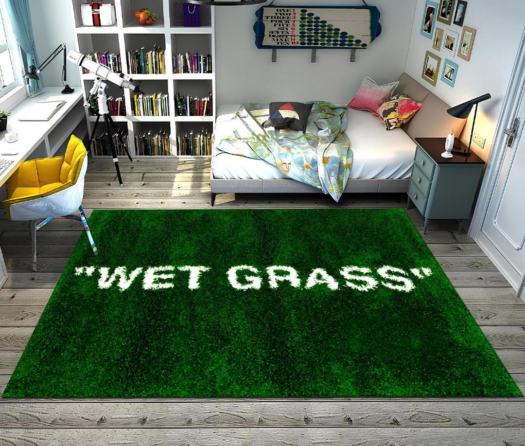 Wet Grass Rug, Grass Rug, Green Rug, Custom Rug, Area Rug, Home Decor ...