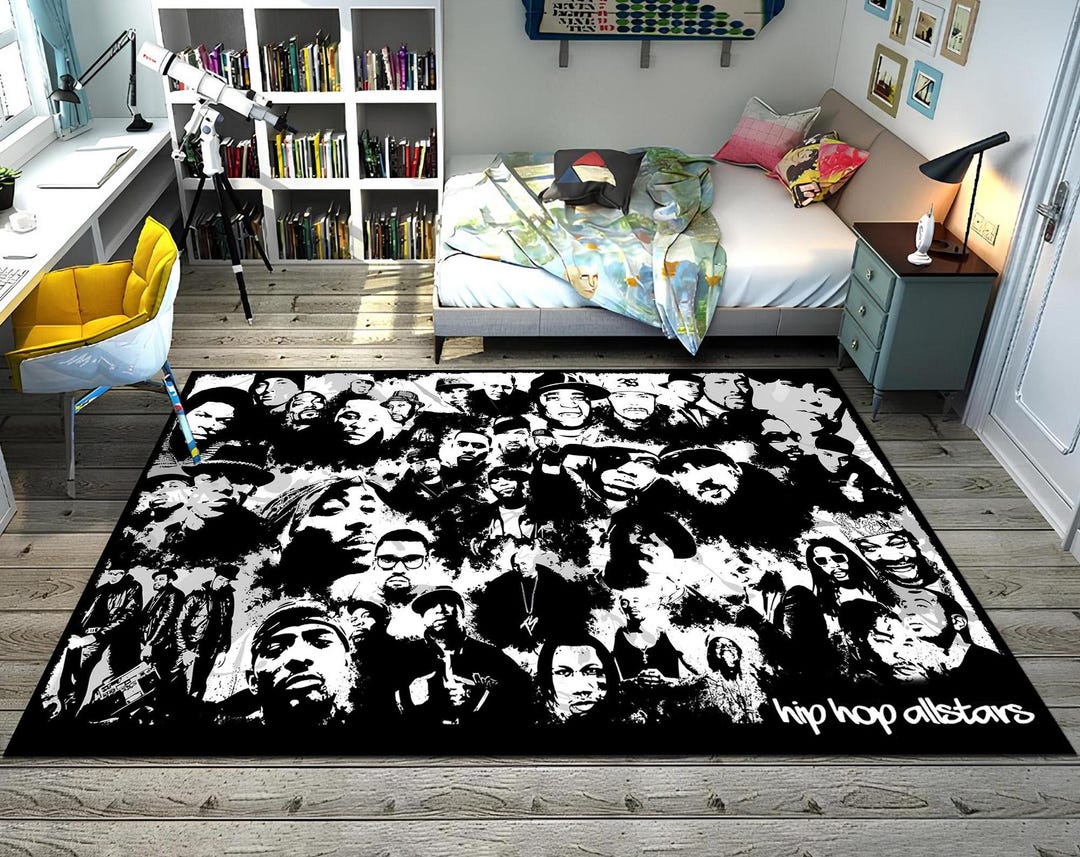 Hiphop Rug,legends Rug,rappers Rug,music Rug,music Decor,music Room Rug ...