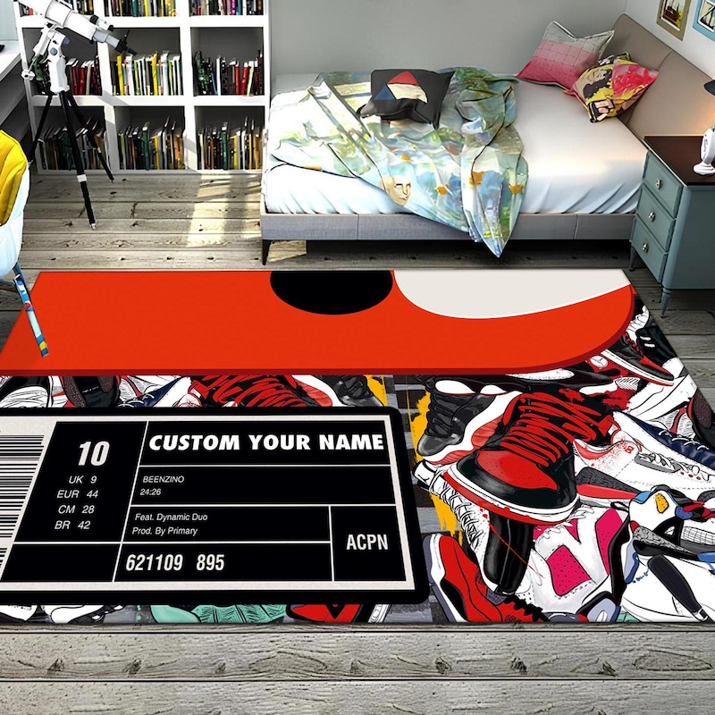 Nike Rug for Bedroom - Etsy